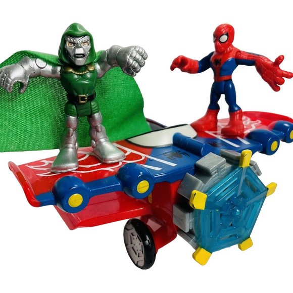 Playskool | Toys | Playskool Marvel Super Hero Stunt Wing Spider Plane ...